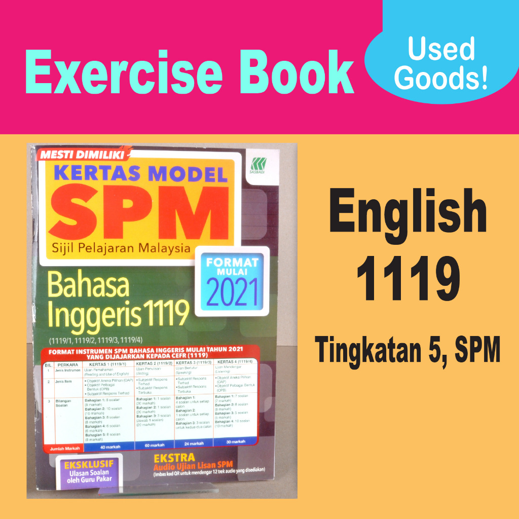 [EXE-T5 Eng] Form 5, English 1119 SPM Kertas Model 2021 | Shopee Malaysia