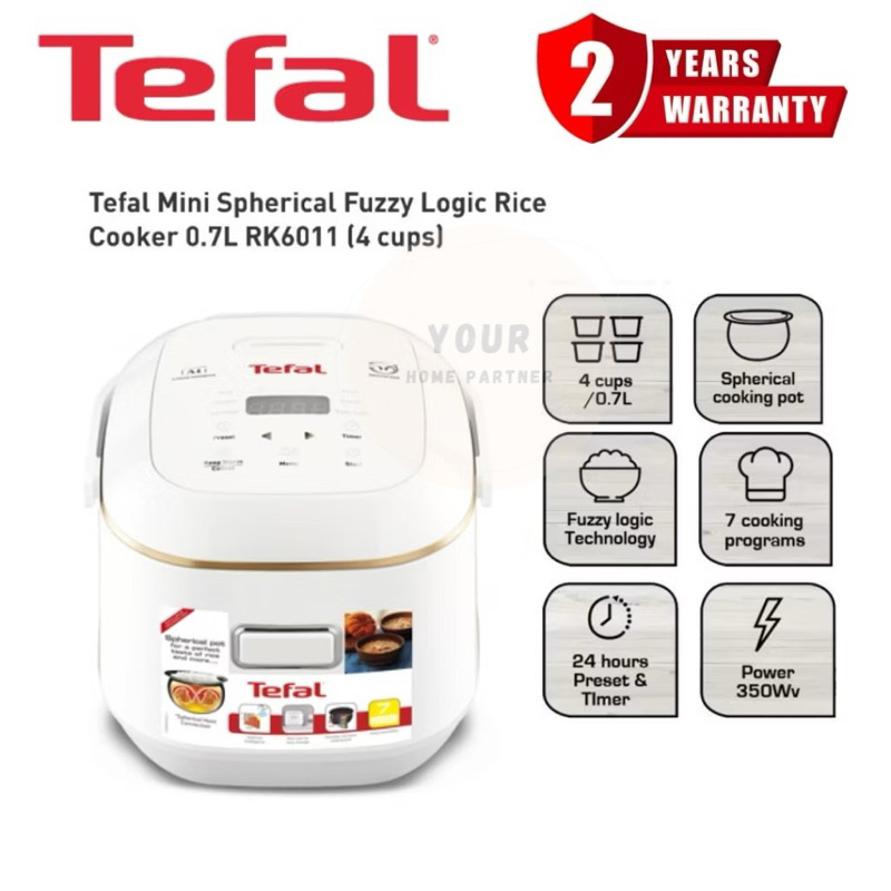 Tefal Mini Spherical Fuzzy Logic Rice Cooker 0.7L RK6011 | Shopee Malaysia