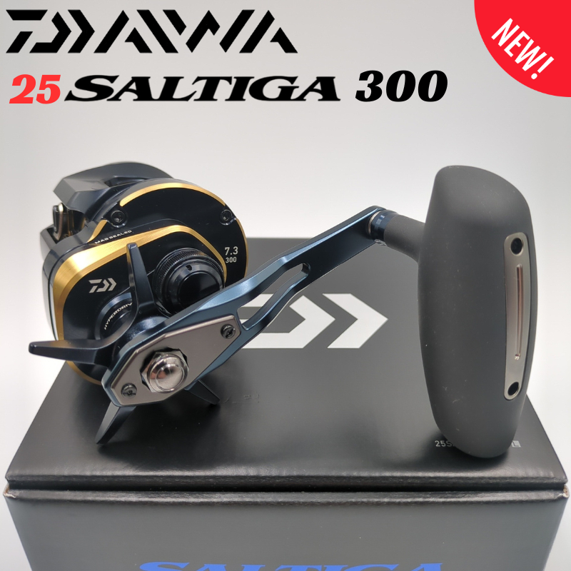 DAIWA 25 SALTIGA 300L/300HL/300/300H Baitcasting Reel Offshore Jigging Bottom GT Grouper ...