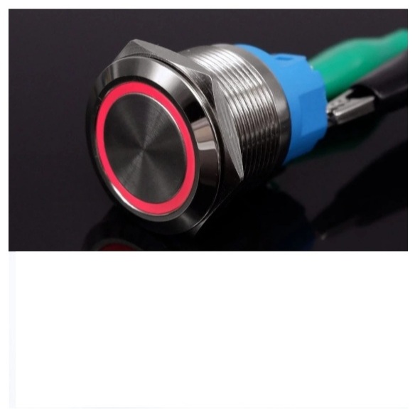 19mm Metal Push Button Switch On Off Momentary Red Led Power Start Stop ...