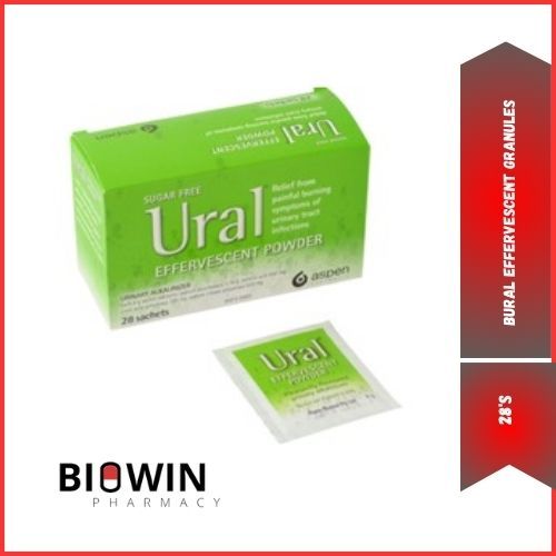 Ural Effervescent Granules 28's x 4g | Urinary Tract Infection (UTI ...