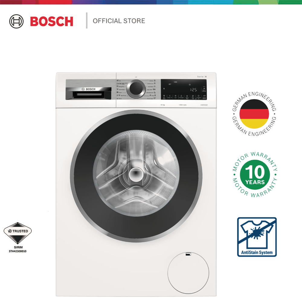 Bosch Series 6 Front Load Washing Machine 10 kg 1400 rpm - WGG25400SG ...