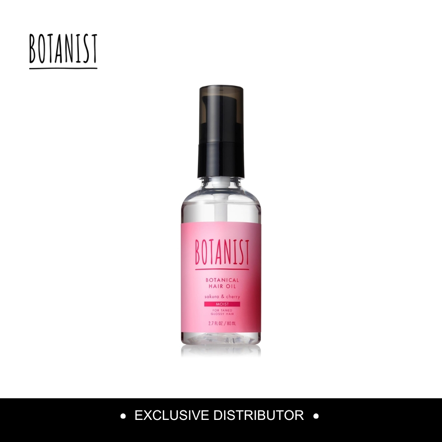 BOTANIST Botanical Hair Oil (Moist) Sakura & Cherry (80ml) | Shopee Malaysia