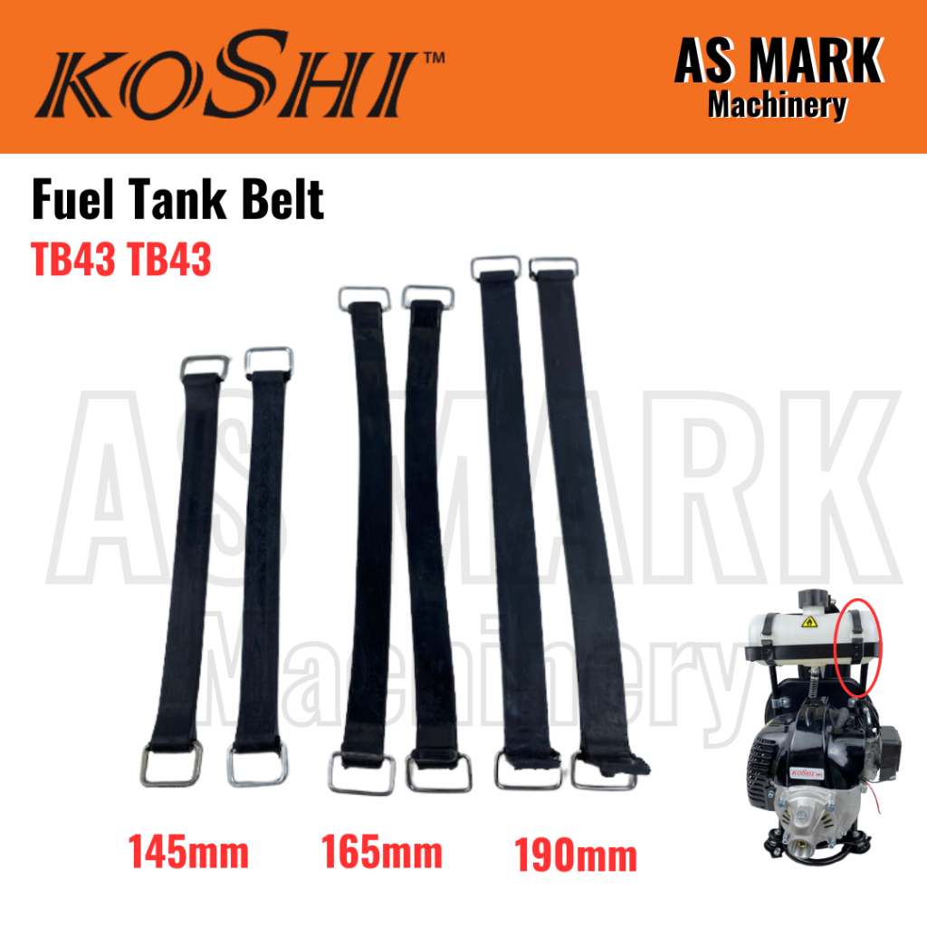 Fuel Tank Belt 145mm / 165mm / 190mm Brush Cutter Tali Minyak Tangki ...