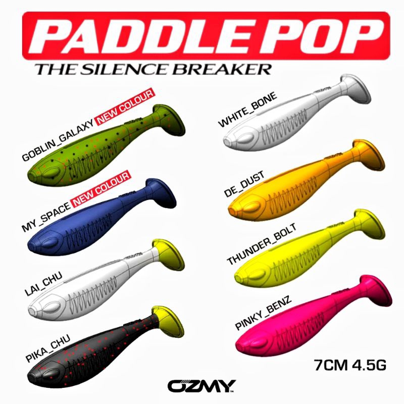 OZMY SILENCER PADDLE POP , BABY , SUPER BABY PADDLEPOP Soft Plastic ...