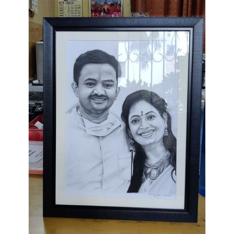 PENCIL SKETCH PORTRAIT | Shopee Malaysia