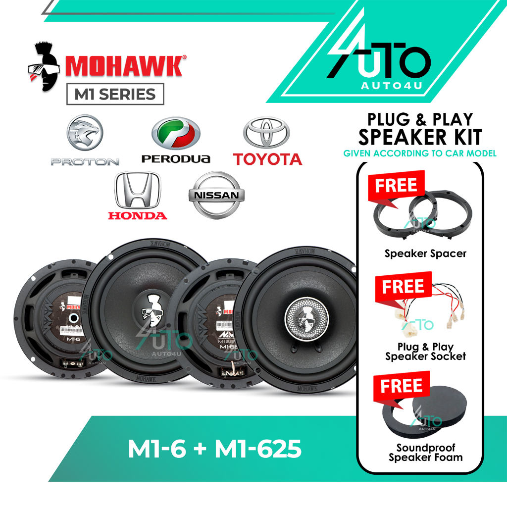Mohawk Speaker Combo Proton Perodua Nissan Honda Toyota Plug & Play ...