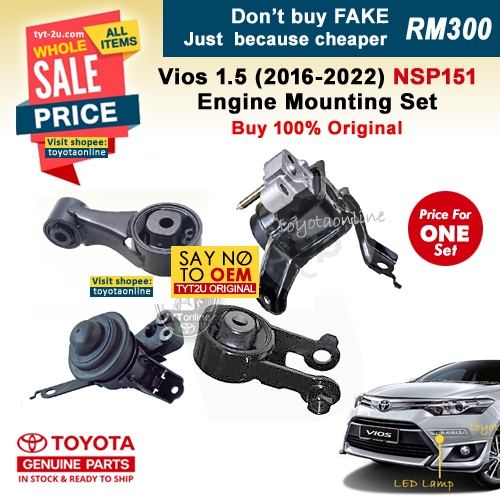 Vios Sienta 1.5 (2016-2022) Engine Mounting Set (Set =4pcs) NSP151 ...