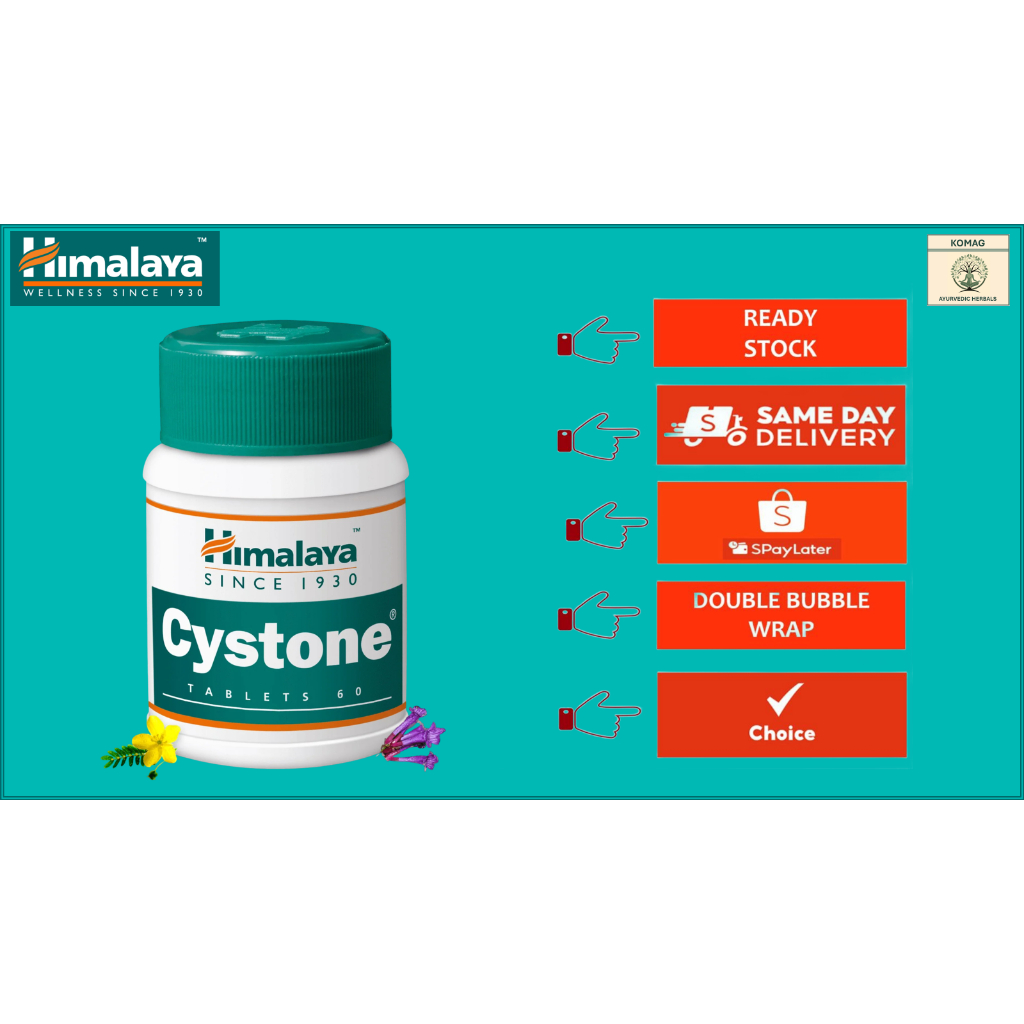 (HIMALAYA) CYSTONE 60 tab ,READY STOCK - 100 % ORIGINAL & FAST DELIVERY ...
