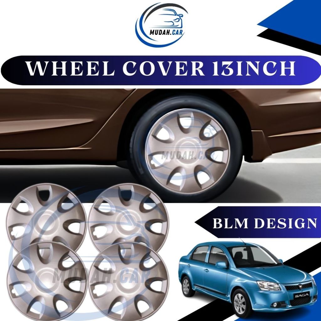 Universal R13'' Inch Car Wheel Cover Tyre Center Hub Cap Steel Rim ...