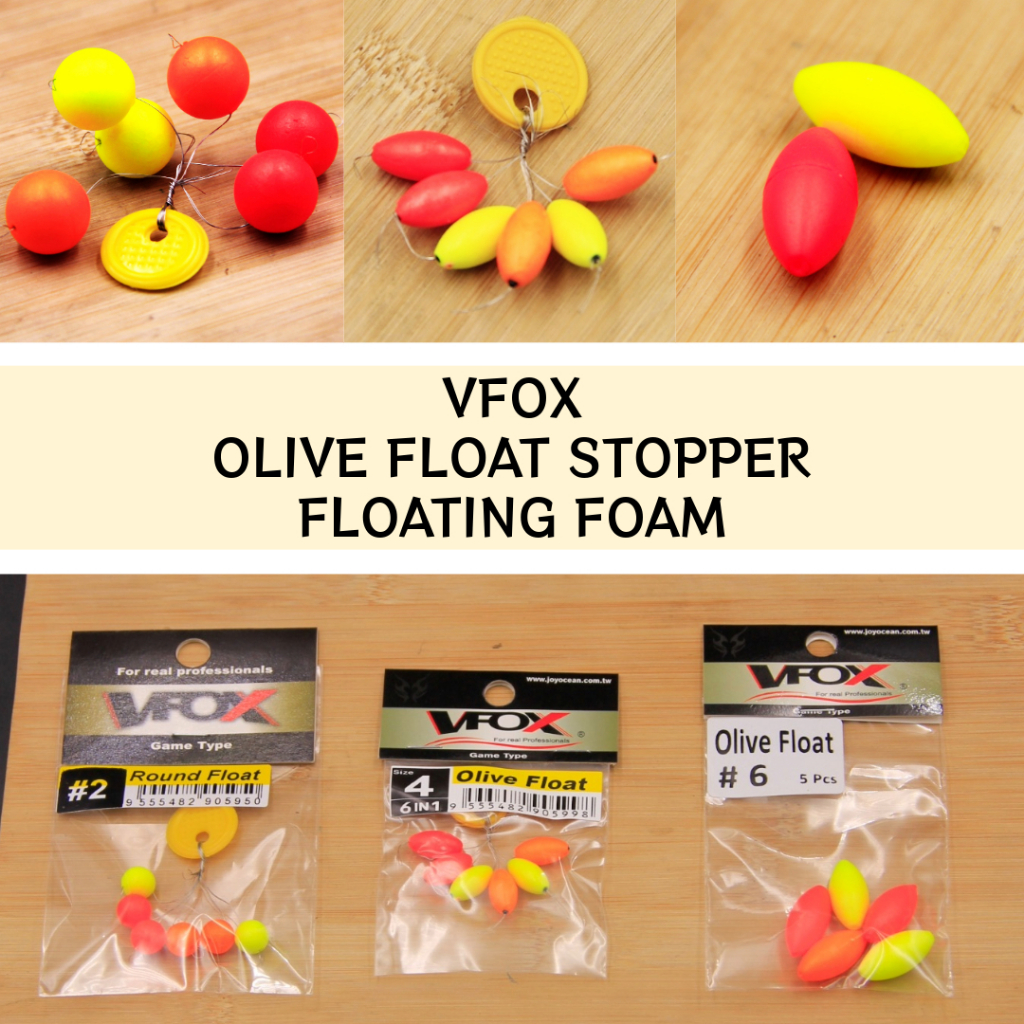 VFOX FLOAT STOPPER Round and Olive Shape High Density Floating Foam ...