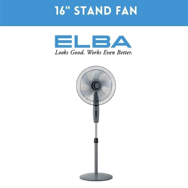 ELBA 16 STAND FAN ESF-J1688(GR) | Shopee Malaysia