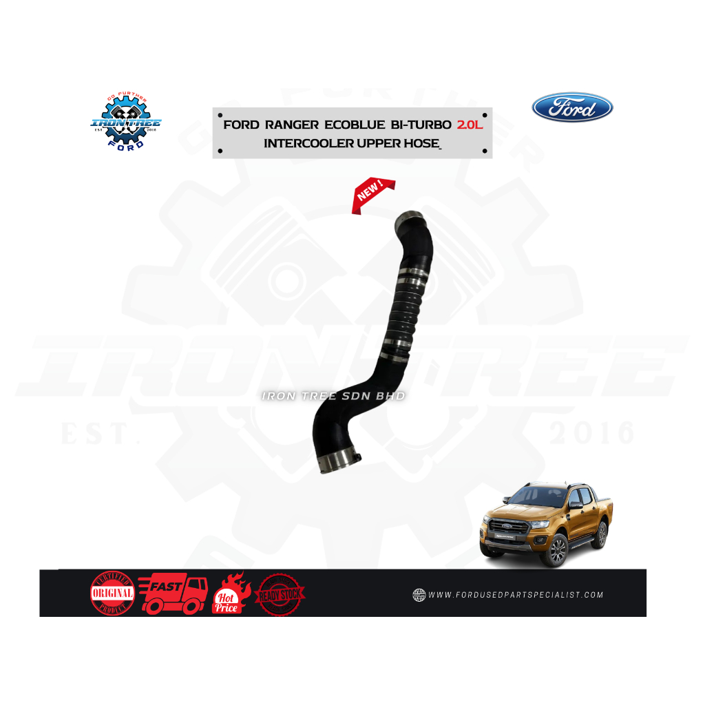 Ford Ranger Next Gen. 2.0> Hose Intercooler Outlet Air > New Oem High ...