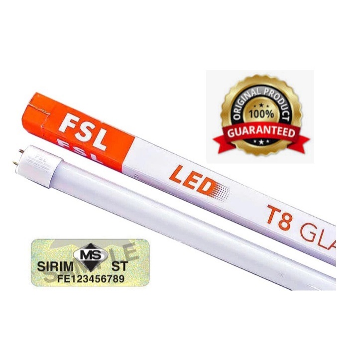 FSL T8 9W 2Feet LED GLASS TUBE(100% Original)(10Pcs/Pack)(Price/Pack) | Shopee Malaysia