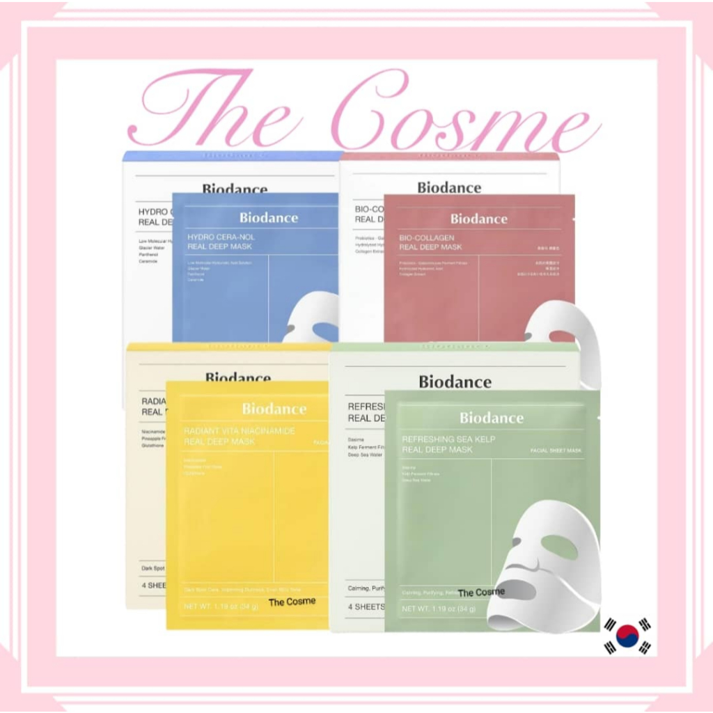 [Ready Stock] Biodance Hydro Cera-Nol / Bio-Collagen Real Deep Mask 胶原蛋白深层保湿面膜 1pcs/1Box(4pcs ...