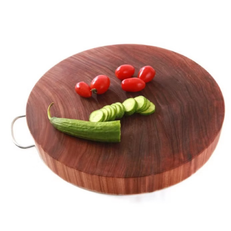 Mk.wares High Quality H40mm Round Solid Wood Chopping Board Papan ...