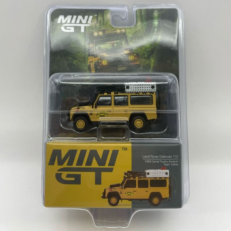 MINI GT LAND ROVER DEFENDER 110 1989 CAMEL TROPHY AMAZON TEAM TURKEY ...