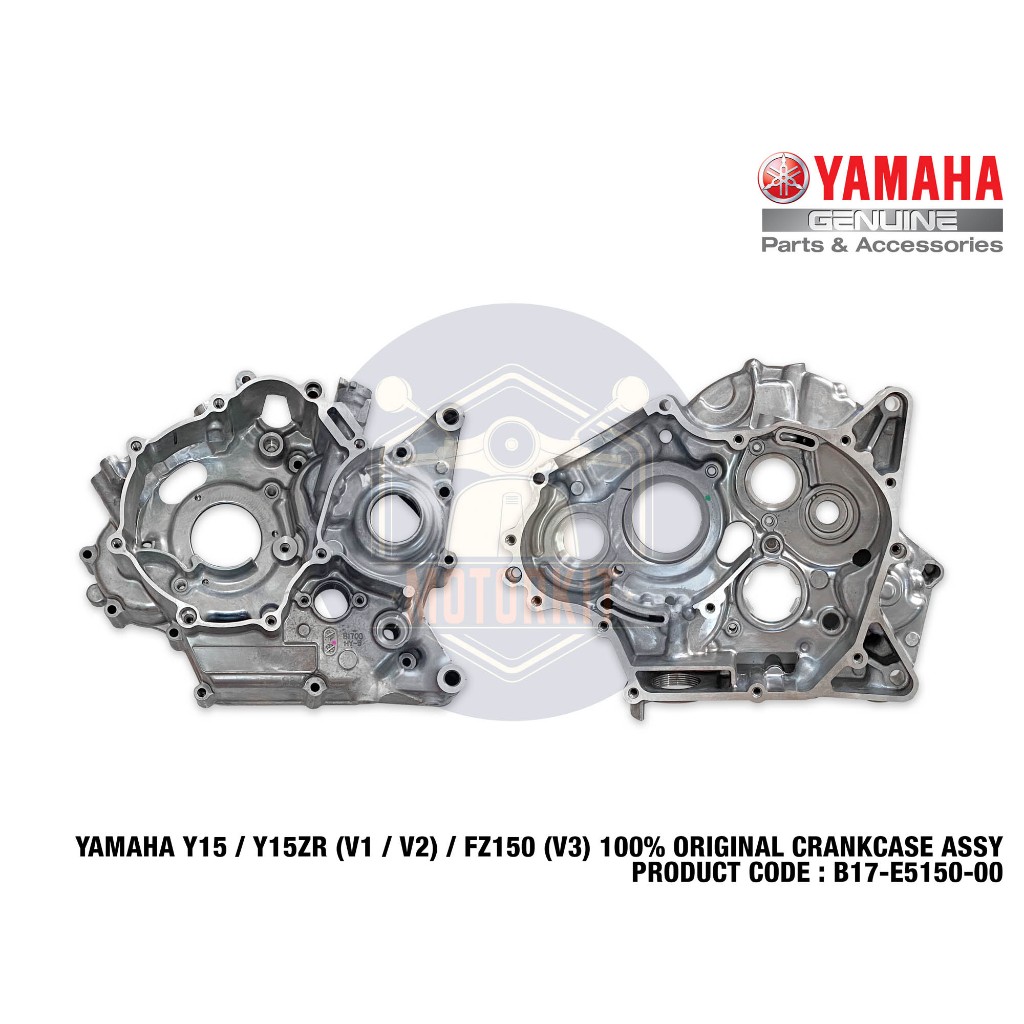 YAMAHA Y15 Y15ZR FZ150 V3 NEW 100% ORIGINAL CRANKCASE ASSY ENJIN CASE TENGAH CRANK CASE B17 ...