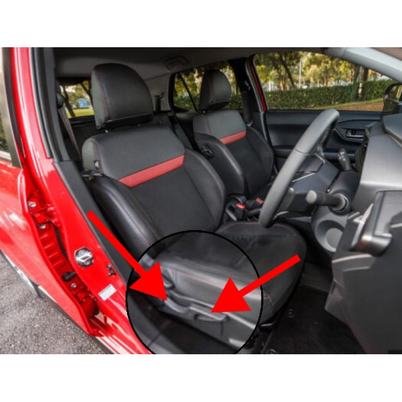 ORIGINAL PERODUA AXIA BEZZA MYVI ICON ADJUSTER LOCK HANDLE LOW HIGH KERUSI ADJUST TINGGI RENDA ...