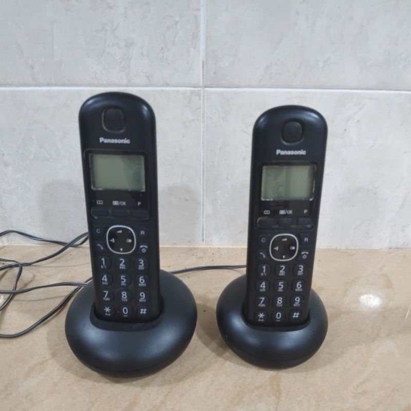 Panasonic KX-TGB210ML x2 unit sepasang cordless house phone | Shopee Malaysia