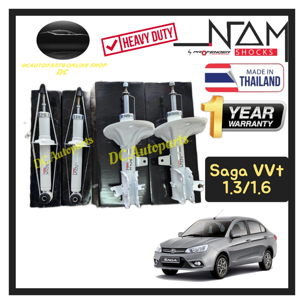 NAM THAILAND HEAVY DUTY SHOCK ABSORBER PROTON SAGA VVT 2016-2024 FRONT ...