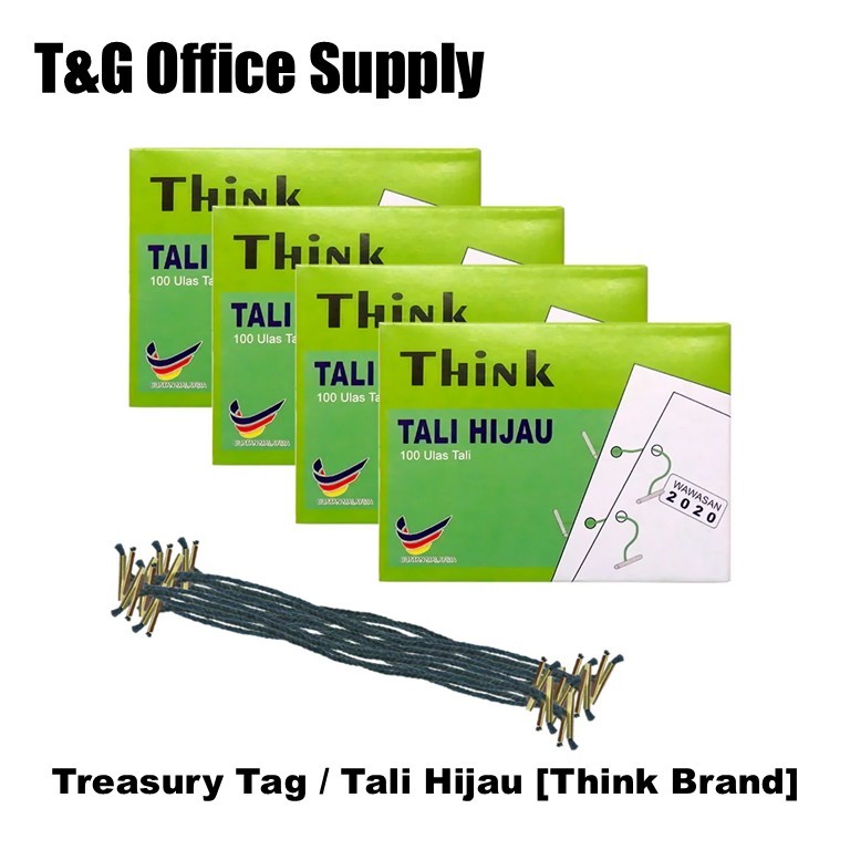 Think Brand | Treasury Tags / Tali Hijau /Green Tag (100pcs/Box ...