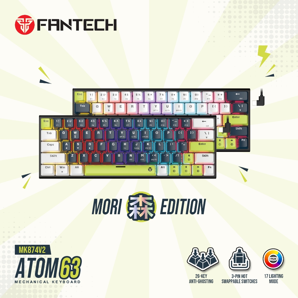FANTECH MORI 您 EDITION MECHANICAL KEYBOARD HOT-SWAPPABLE SWITCHES ...