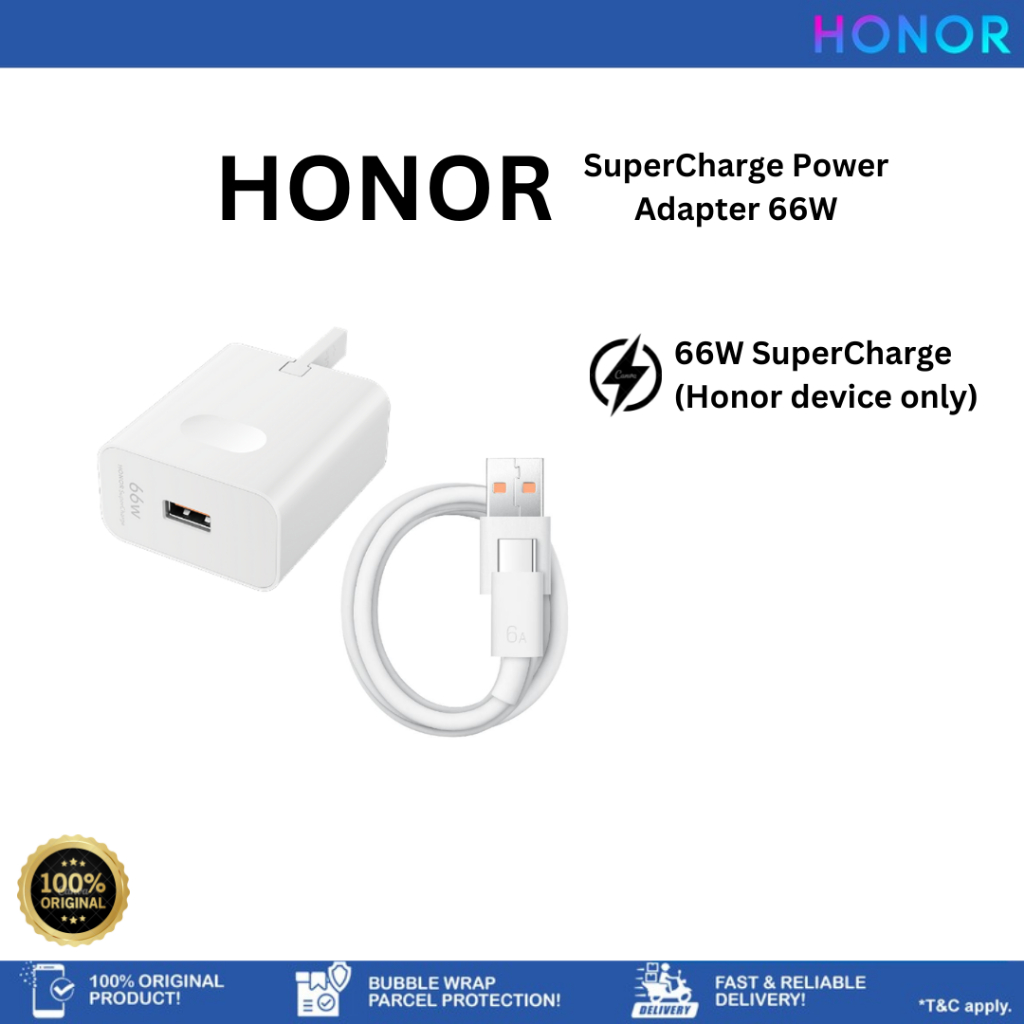 HONOR SuperCharge Power Adapter (Max 35W) White | Shopee Malaysia