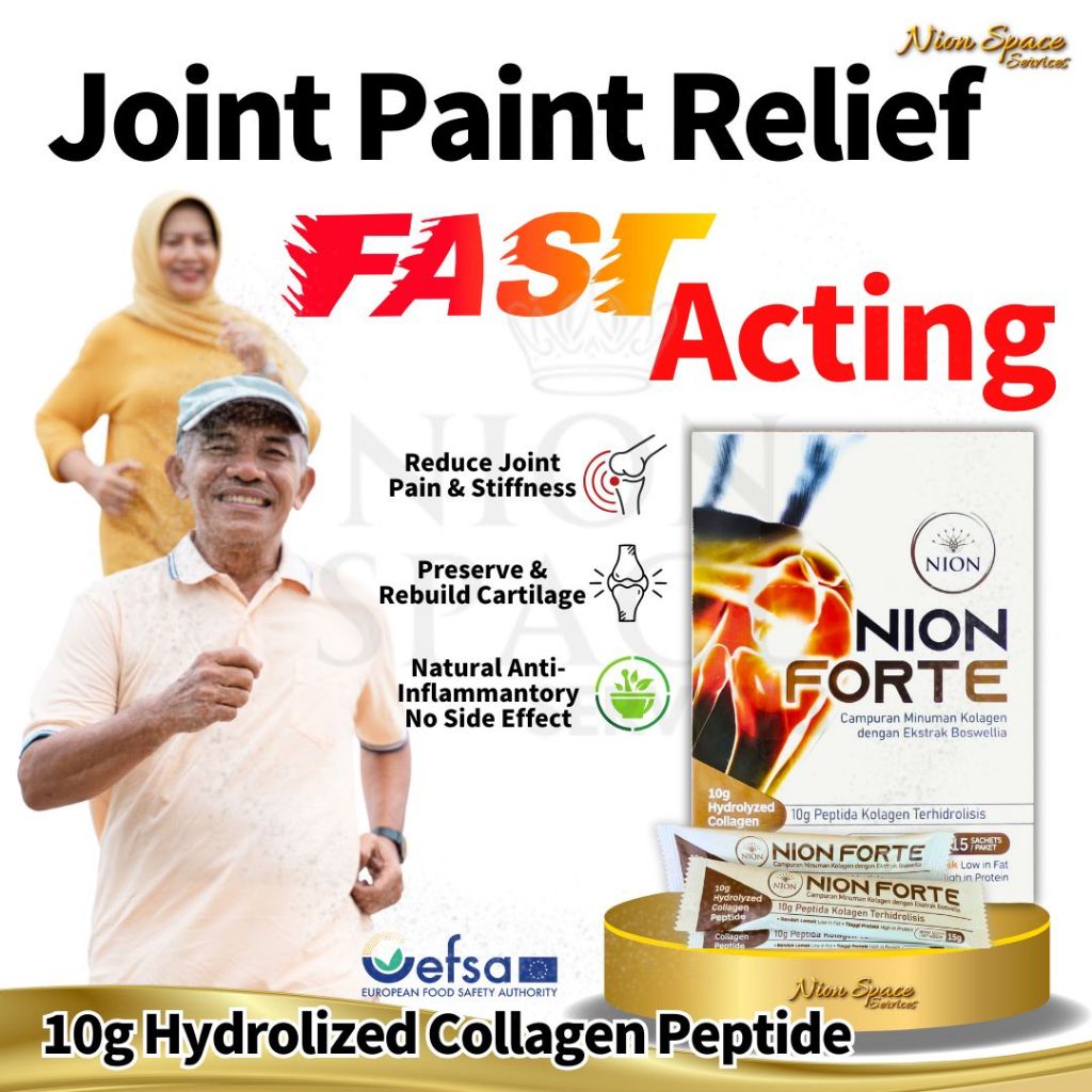 Nion Forte 10g Hydrolized Collagen Peptide for Joint Pain Relief ...