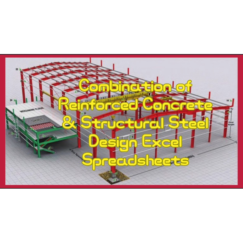 Combination of Reinforced Concrete & Structural Steel Design Excel Spreadsheets | Shopee Malaysia