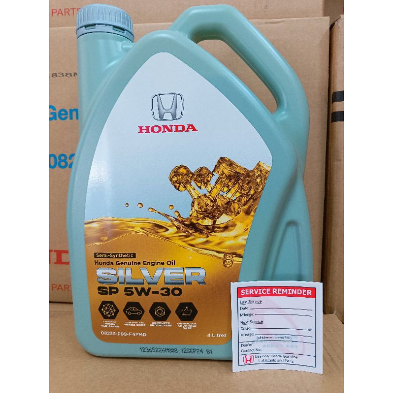 Honda engine oil SP 5w-30 semi synthetic oil 4 liter | Shopee Malaysia