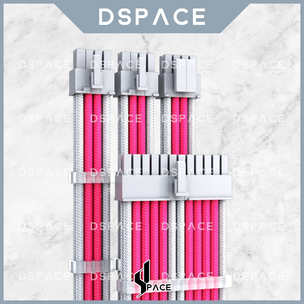 DSPACE MESH-X PSU Pink Premium Sleeve Braided Extension Custom Sleeved ...