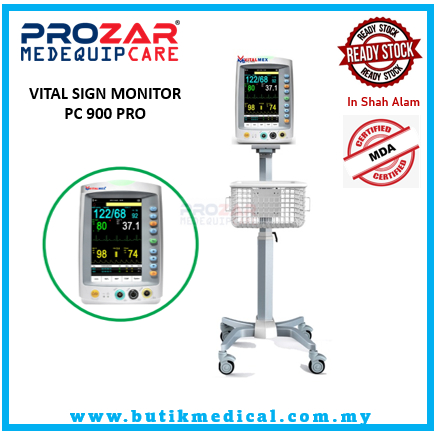 VITAL SIGN MONITOR NIBP PC-900 PRO (SN) VITALMEX 3 PARAMETER NIBP, SPO2, PULSE RATE | Shopee ...