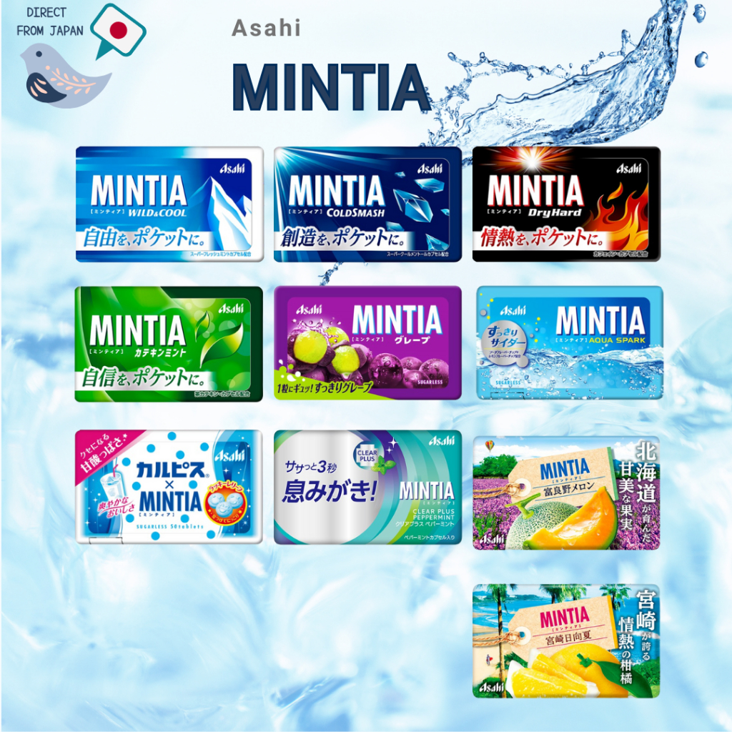 MINTIA – Sugar-Free Japanese Breath Mints by Asahi – Refreshing Mint ...