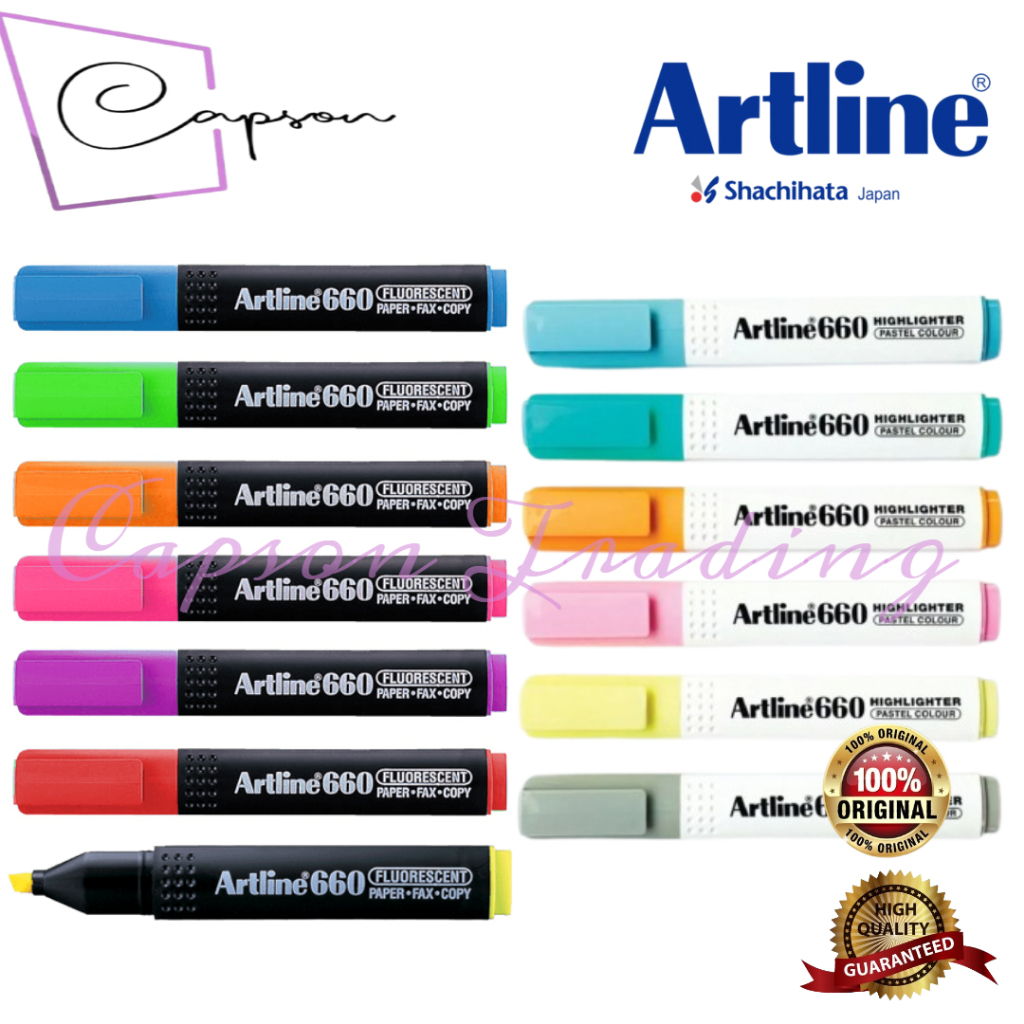 Artline 660 Fluorescent Highlighter (EK-660N) | Shopee Malaysia