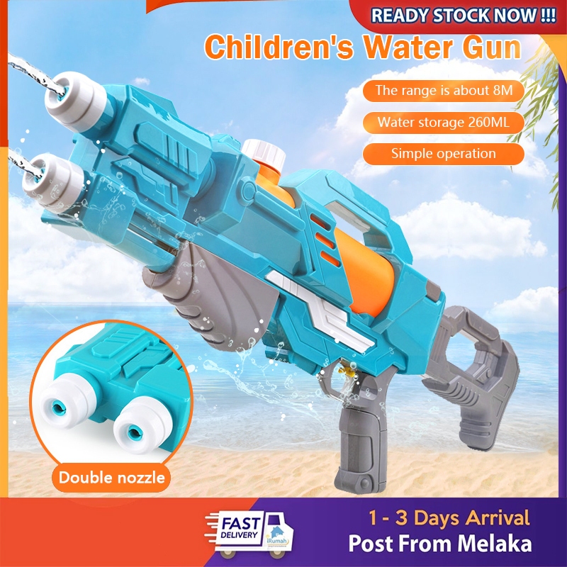 Double Nozzle Space Water Gun Pistol Family Swimming Pool Toy Water Gun ...