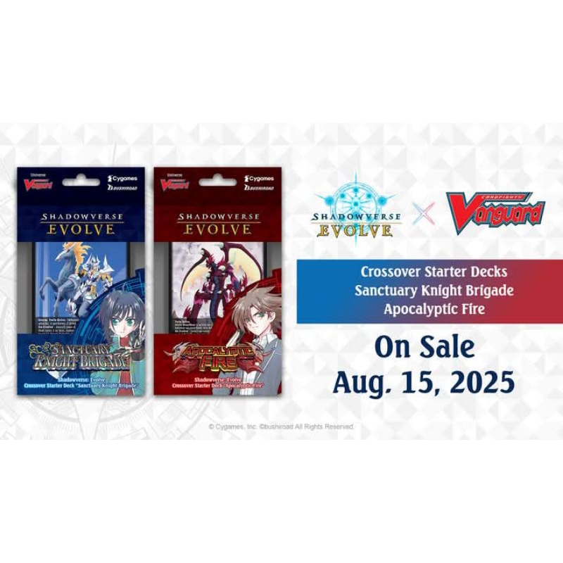 SHADOWVERSE EVOLVE ENGLISH STARTER DECKS: CROSSOVER SET : CARDFIGHT ...