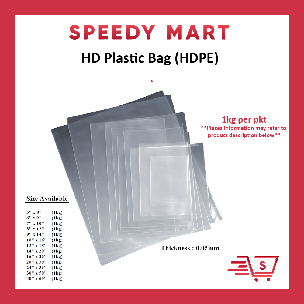 Beg Plastik / HD Plastic Bag / Food Packaging Plastic Bag / Foods and ...