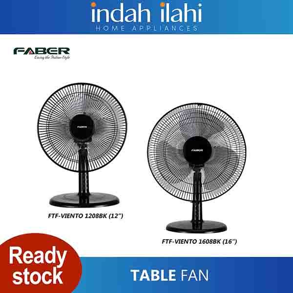 Faber Kipas Meja Table Fan FTF-1208BK (12") FTF-1608BK (16") | Shopee ...