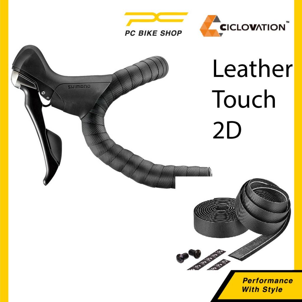 CICLOVATION BAR TAPE LEATHER TOUCH - 2D CARBON Handlebar Tape Grip Wrap ...