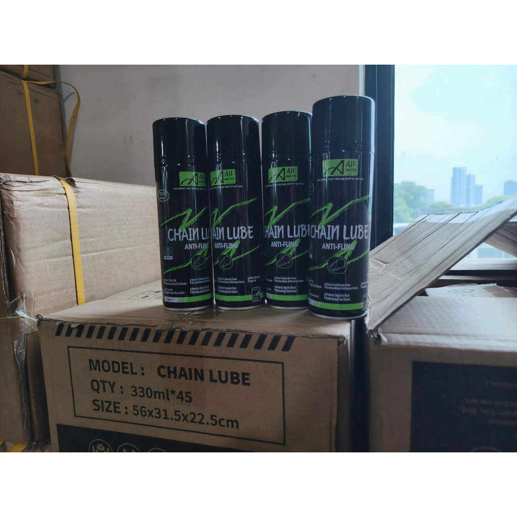 Aji Racing Chain Lube Spray 330ml Minyak Rantai Motor Universal Anti ...