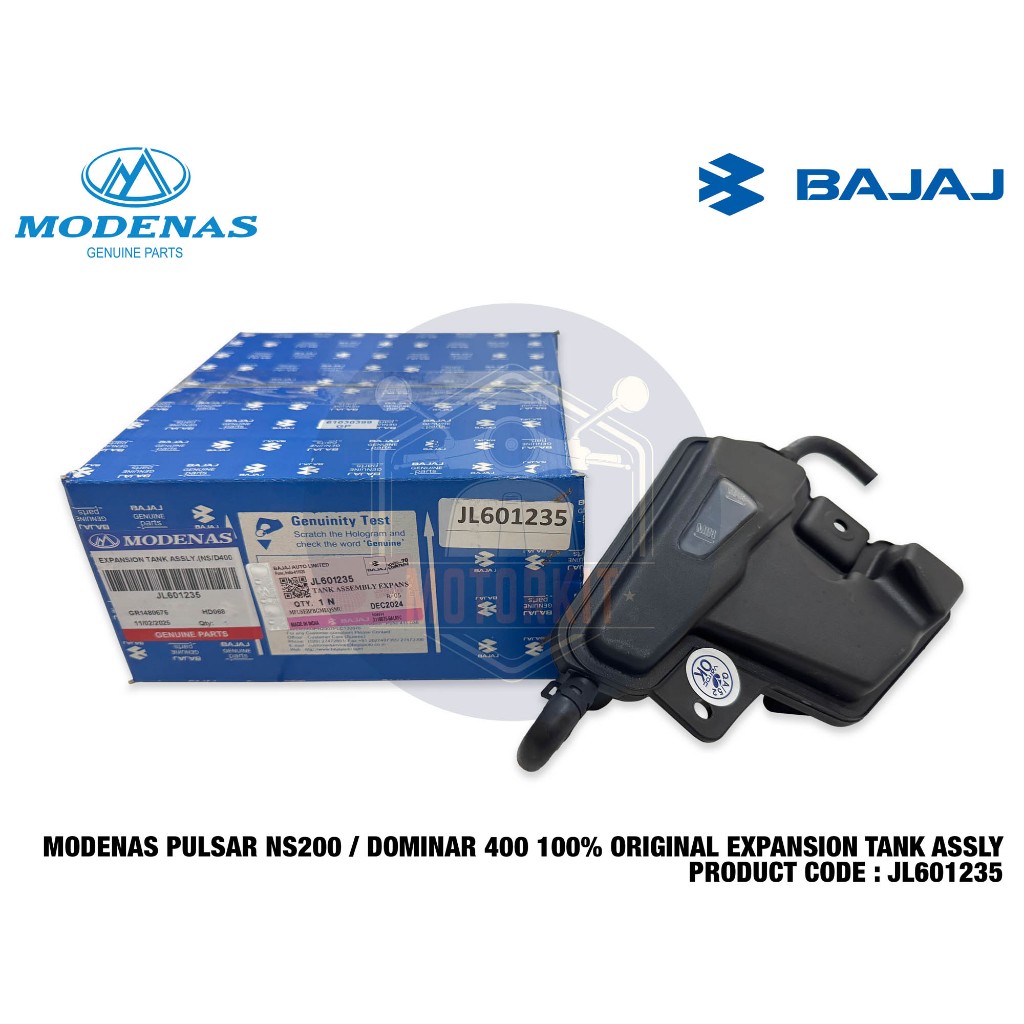 MODENAS PULSAR NS200 DOMINAR 400 100% ORIGINAL EXPANSION TANK ASSLY ...