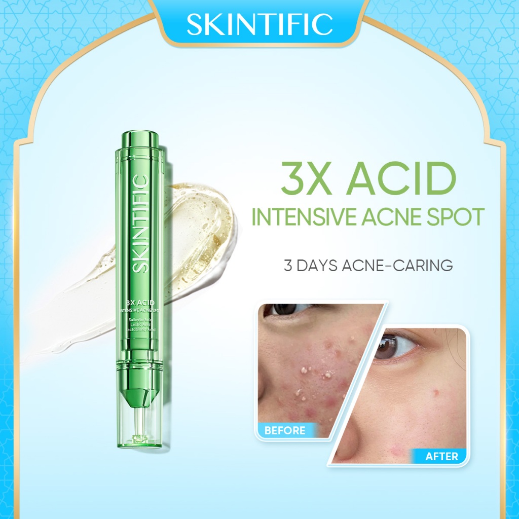 SKINTIFIC 3x Acid Intensive Acne Spot Gel 15ml Acne dark spot treatment ...