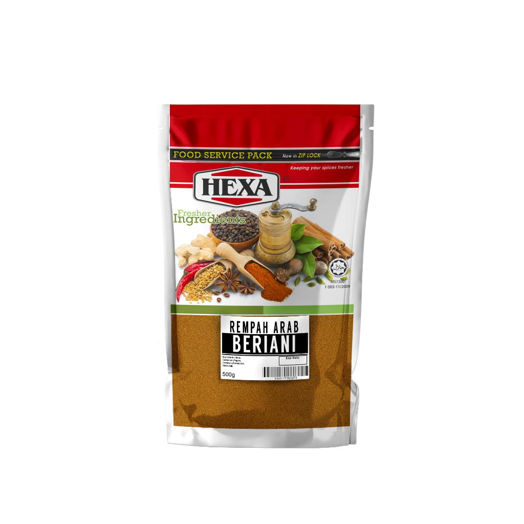 HEXA Rempah Arab Mandi 500gm Food Service Packaging | Shopee Malaysia