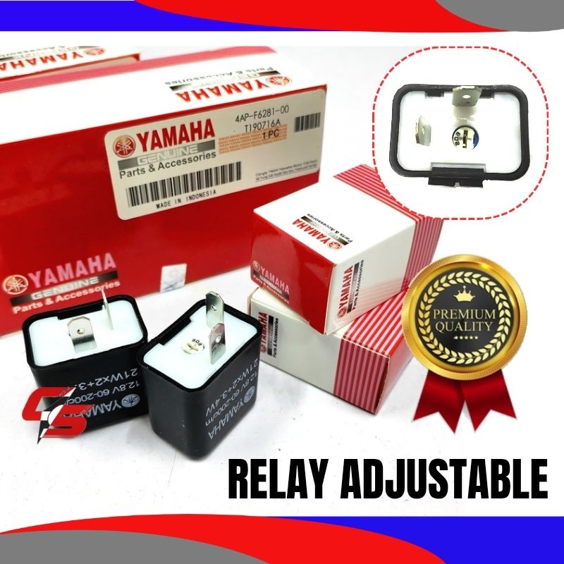 YAMAHA LED SIGNAL FLASHER RELAY DOUBLE SIGNAL UNIVERSAL 12V 2 PIN LC135 ...