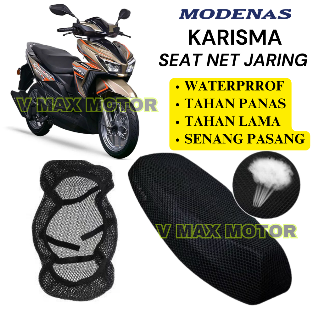 Modenas Karisma Seat Jaring Motorcycle Seat Cover Net Jaring TEBAL ...