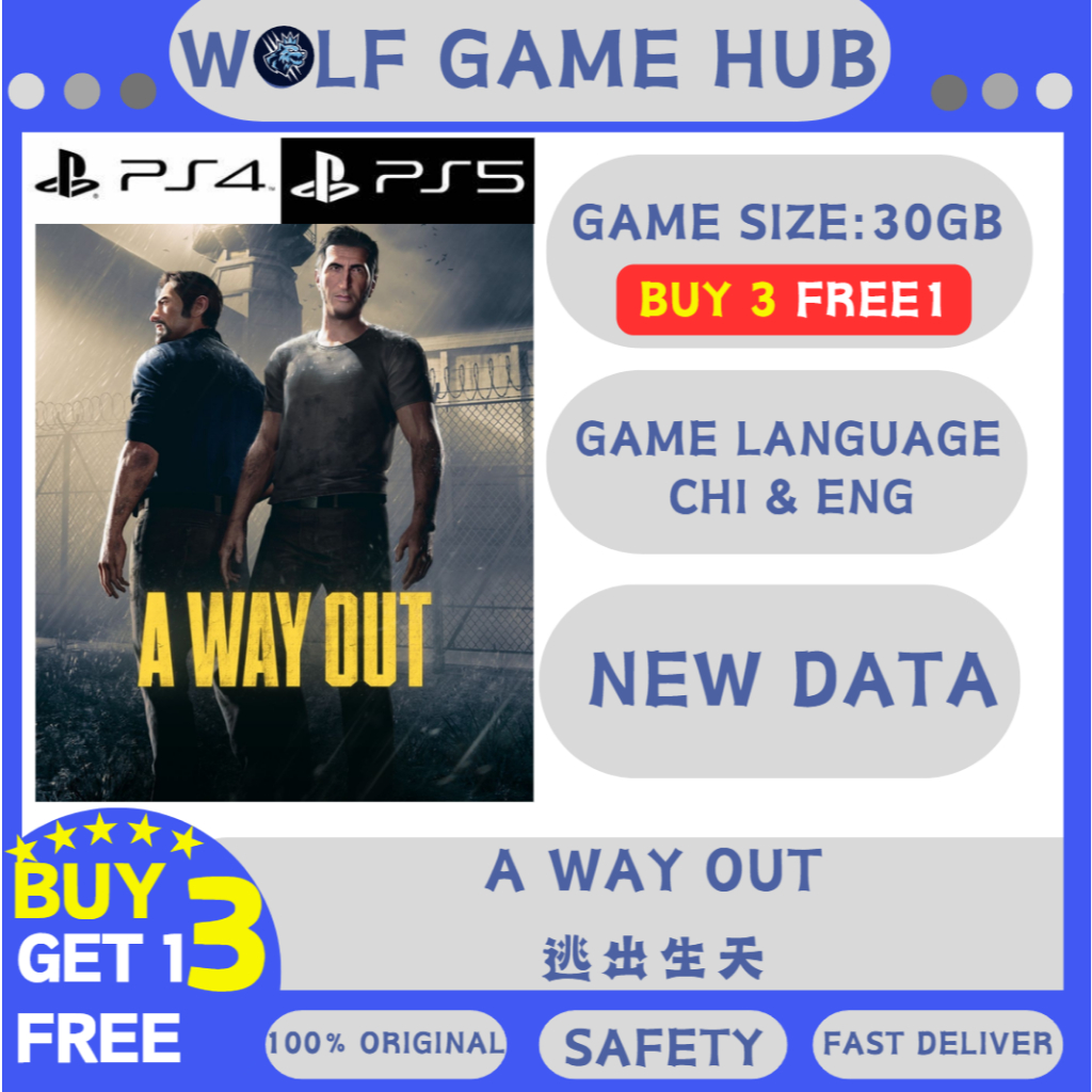 A Way Out ( PS4 & PS5 ) Game Digital Download Permainan Digital Muat ...