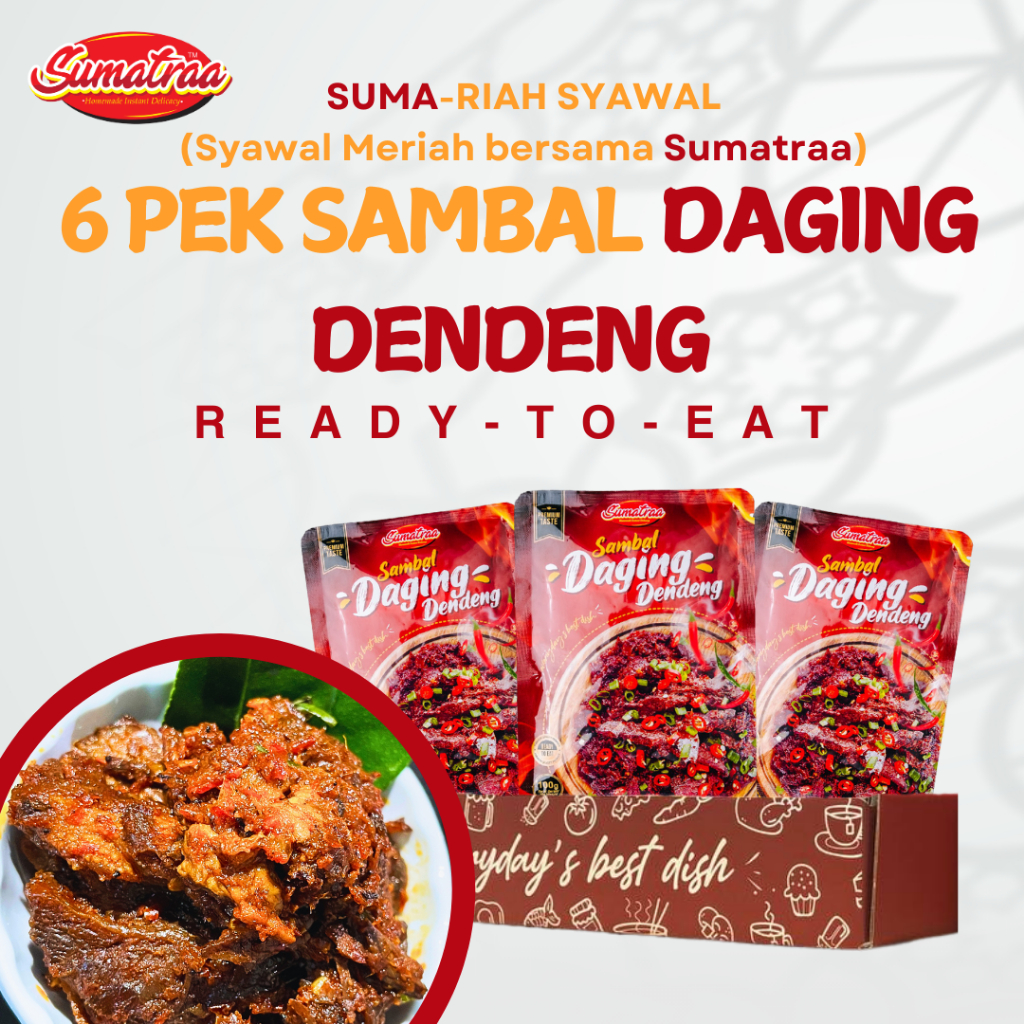 Syawal Special Combo Set Combo 6 Sambal Daging Dendeng Viral 100g