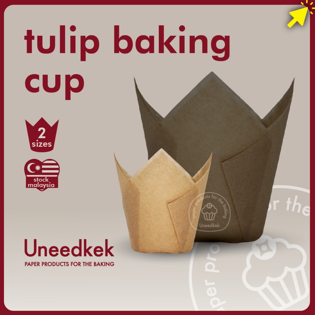 Uneedkek Tulip Paper Cup Baking Cup Bakeware Bekas Kertas Kek Basque ...