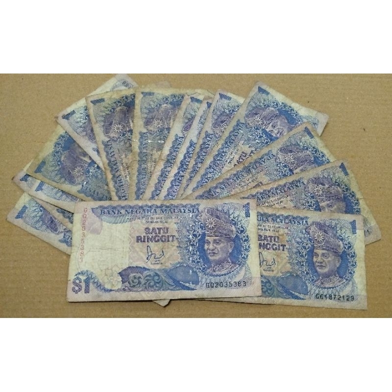 Offer Banknote Malaysia Rm1 Siri 6 Condition Tak Cantik Kotor Seperti ...